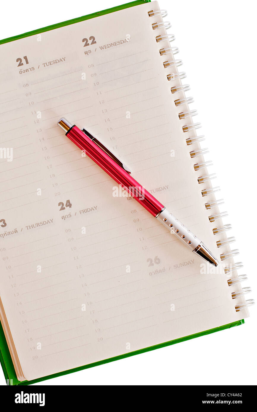 notebook and pen Stock Photo - Alamy