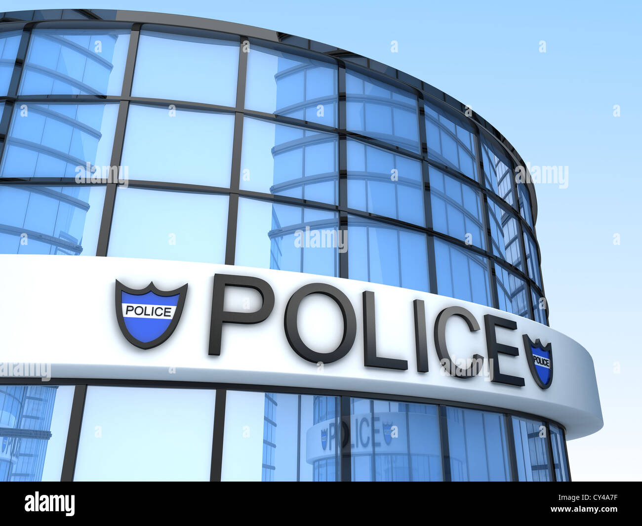 Police Building (done in 3d Stock Photo - Alamy