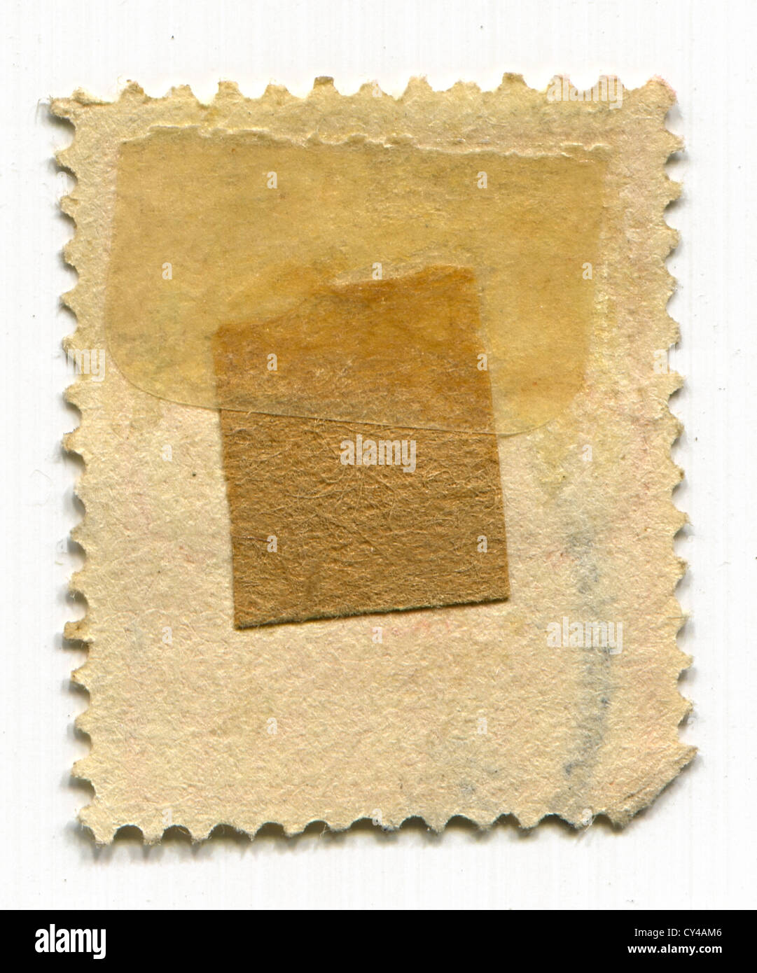The reverse side of a postage stamp Stock Photo - Alamy