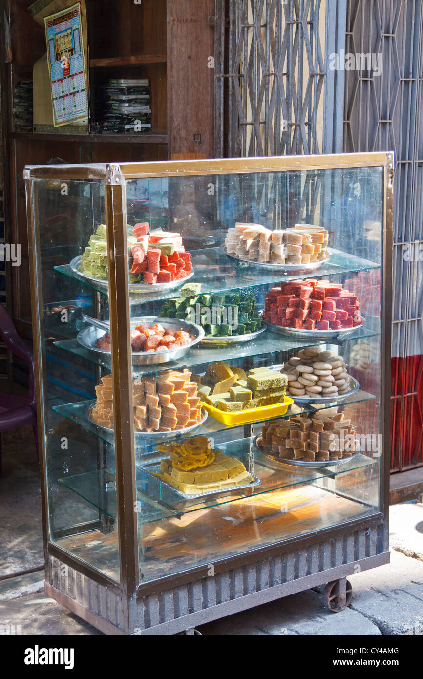 Sweets in Rangoon, Myanmar Stock Photo - Alamy