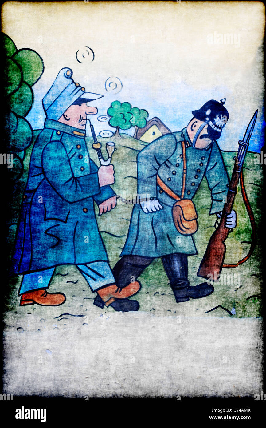 Ww1 cartoon hi-res stock photography and images - Alamy
