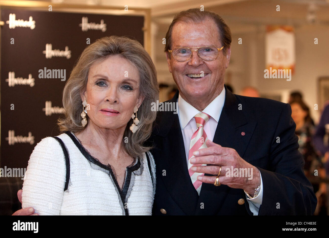 roger moore , actor, signs copies of his new book 'bond on bond' at ...