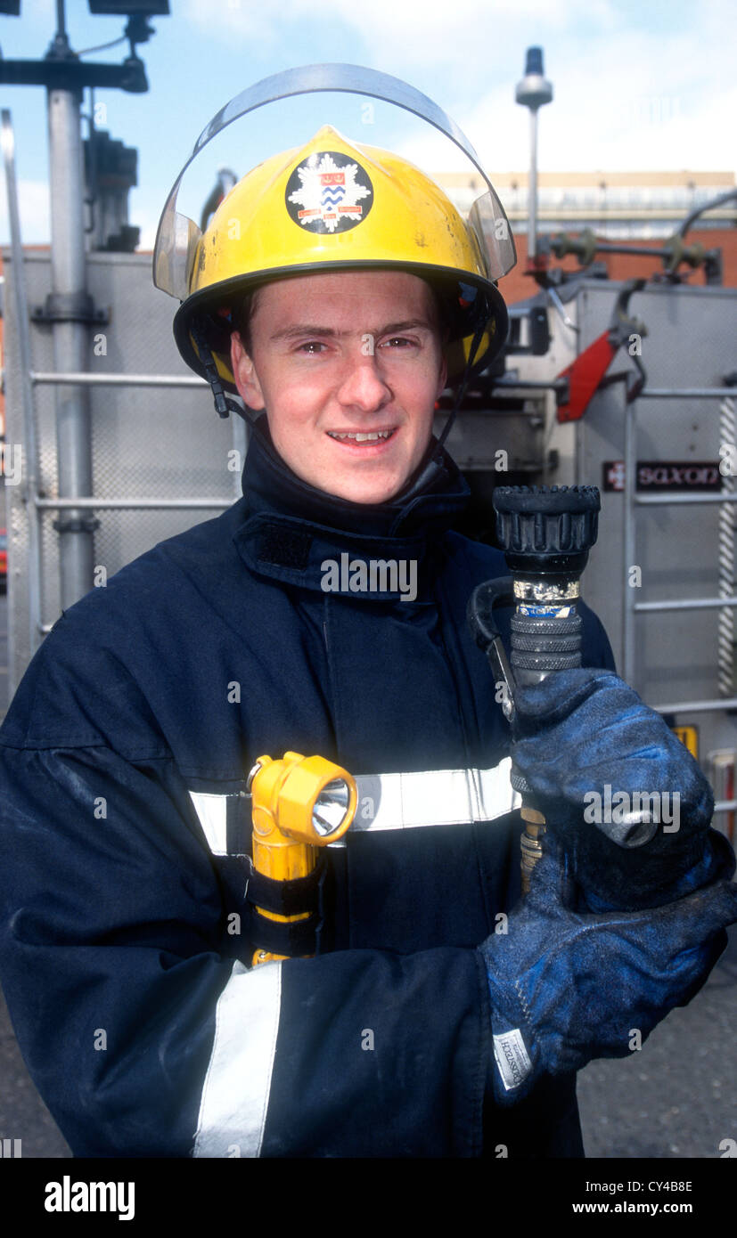 Fireman, Southwark, London, UK Stock Photo - Alamy