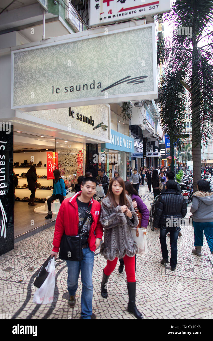 shopping in Macau, China Stock Photo - Alamy