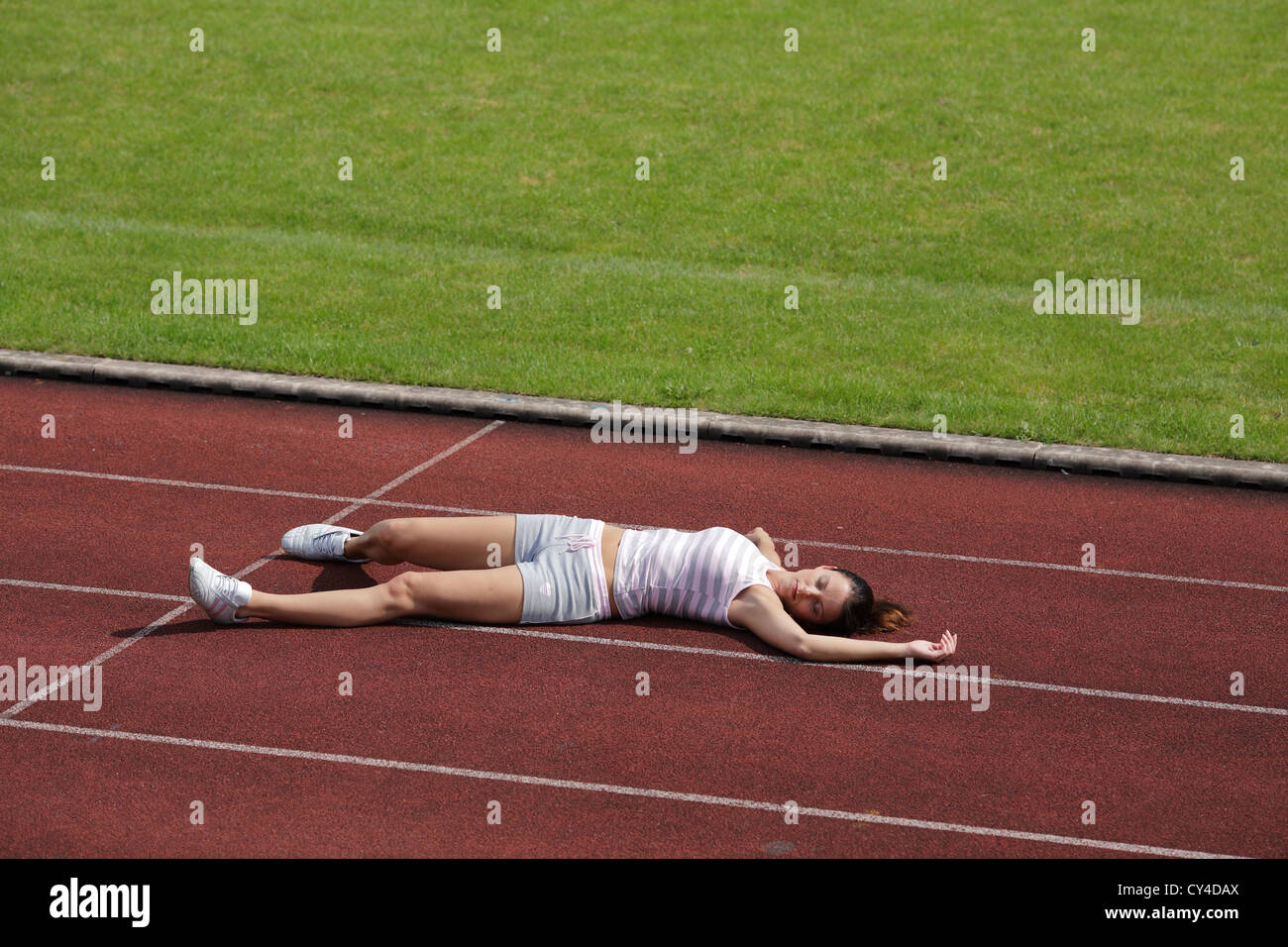 Colapsed Female Runner