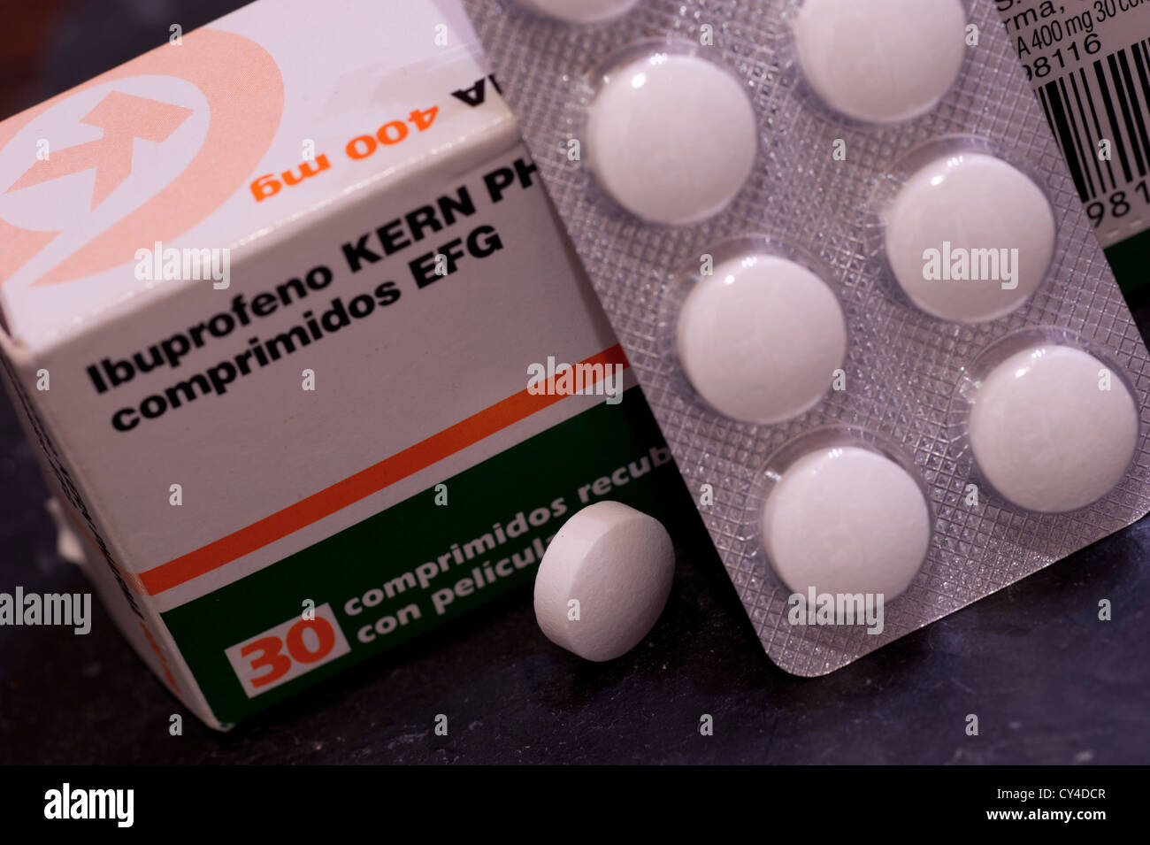 Package of Iboprufen Stock Photo - Alamy