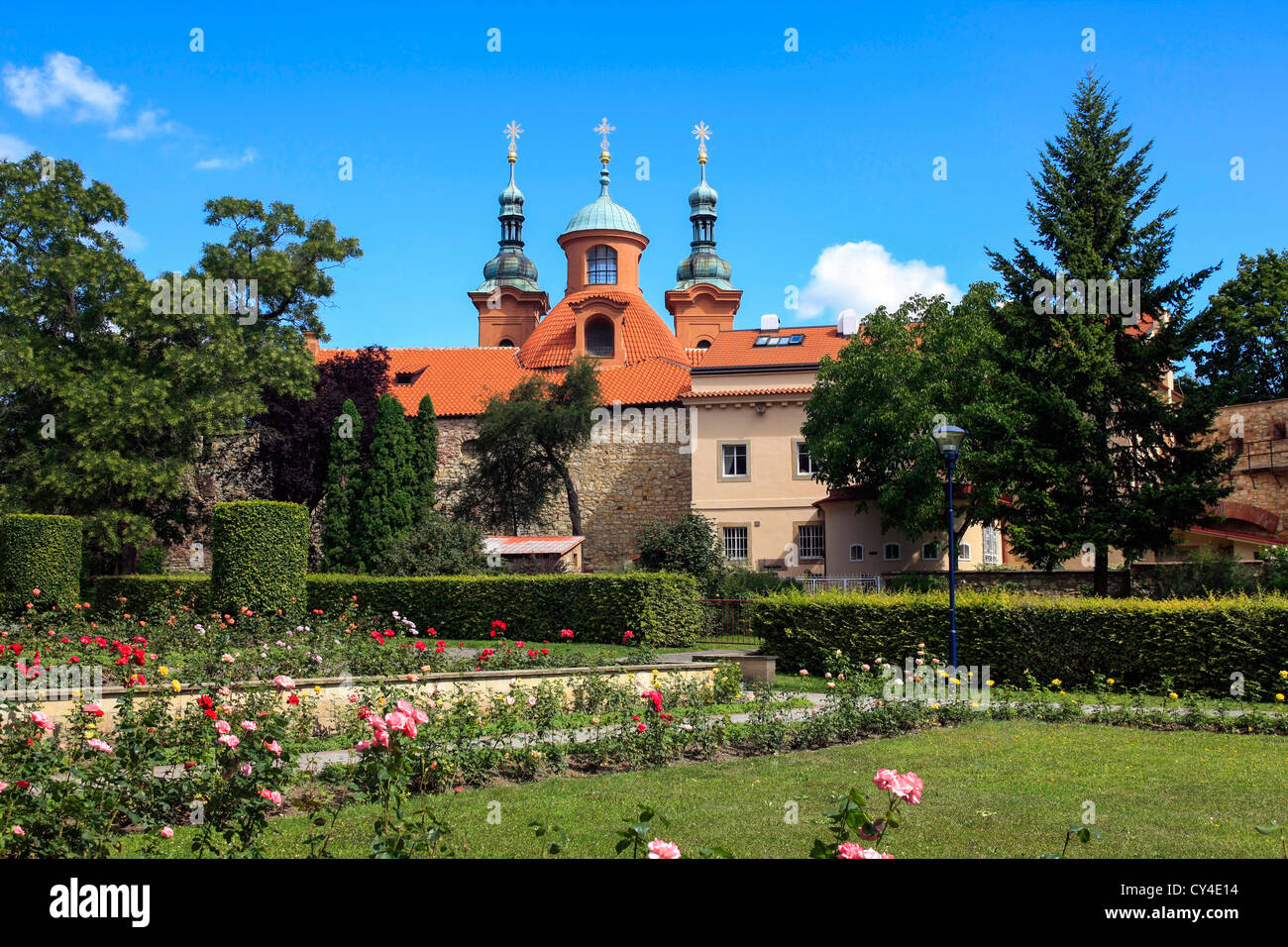 St. Vavrinec Church in Petrin Park Prague in the Czech Republic Stock ...
