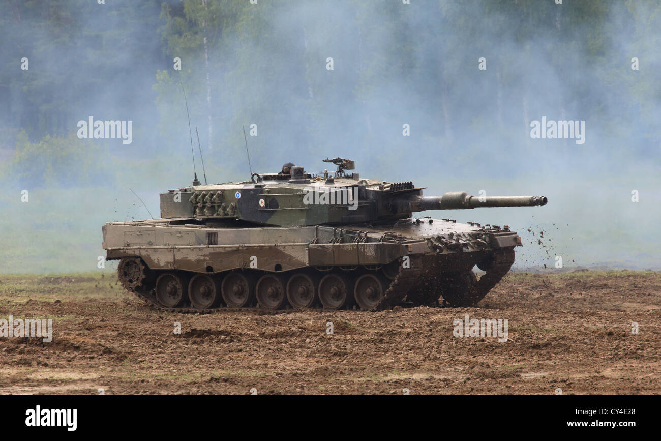 Leopard 2 A4 main battle tank of the Finnish Army Stock Photo - Alamy