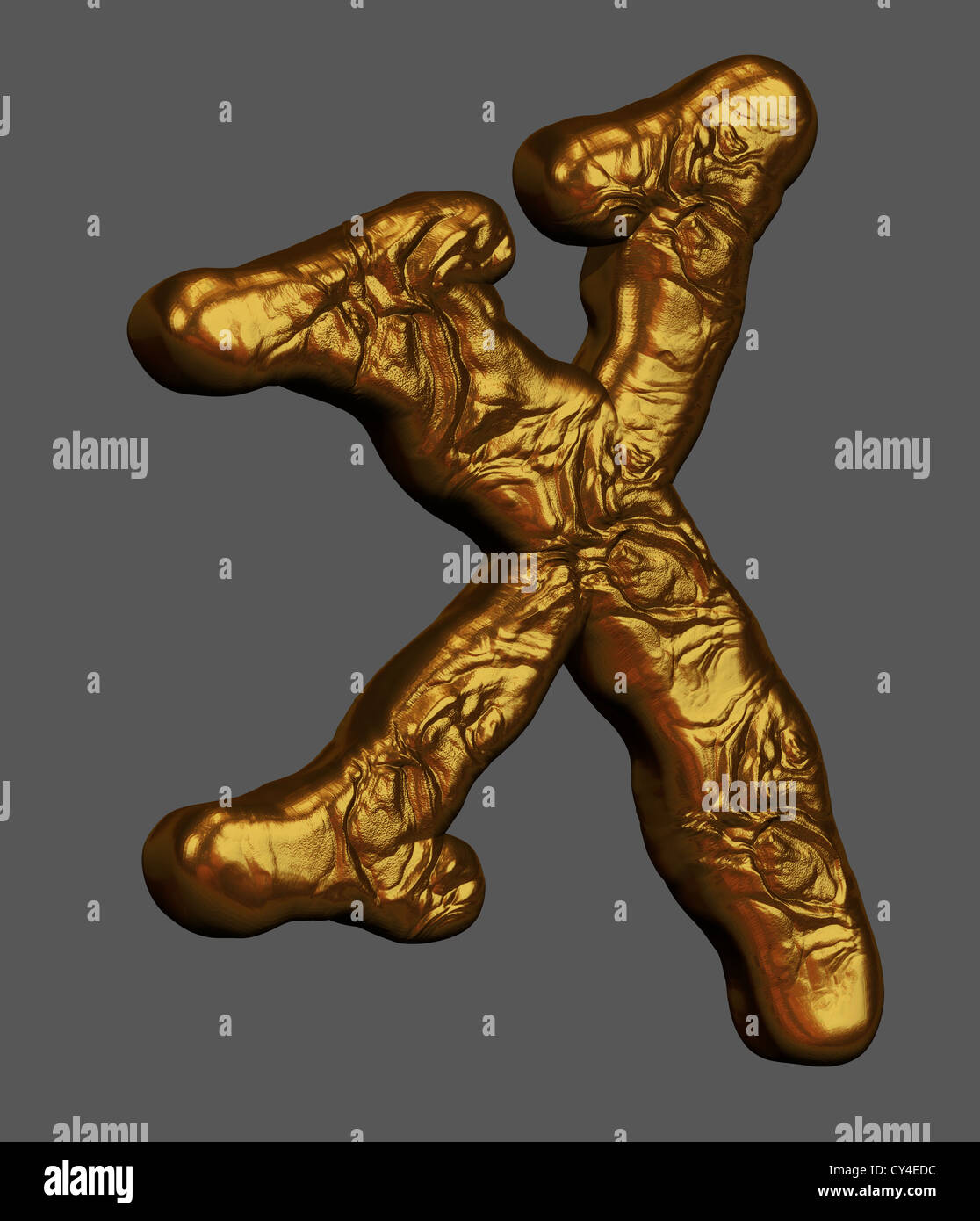 Melted gold alphabet hi-res stock photography and images - Alamy