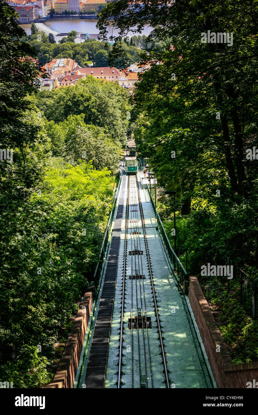 Prague funicular railway hi-res stock photography and images - Alamy