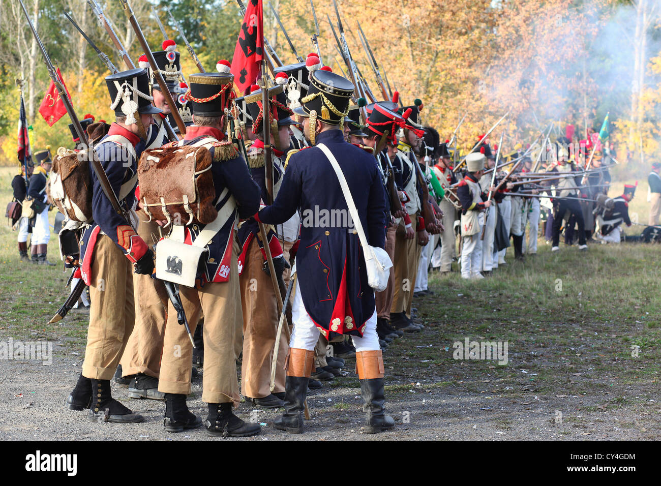Reenactment of the Battle of Leipzig or Battle of the Nations,on 16–19 ...