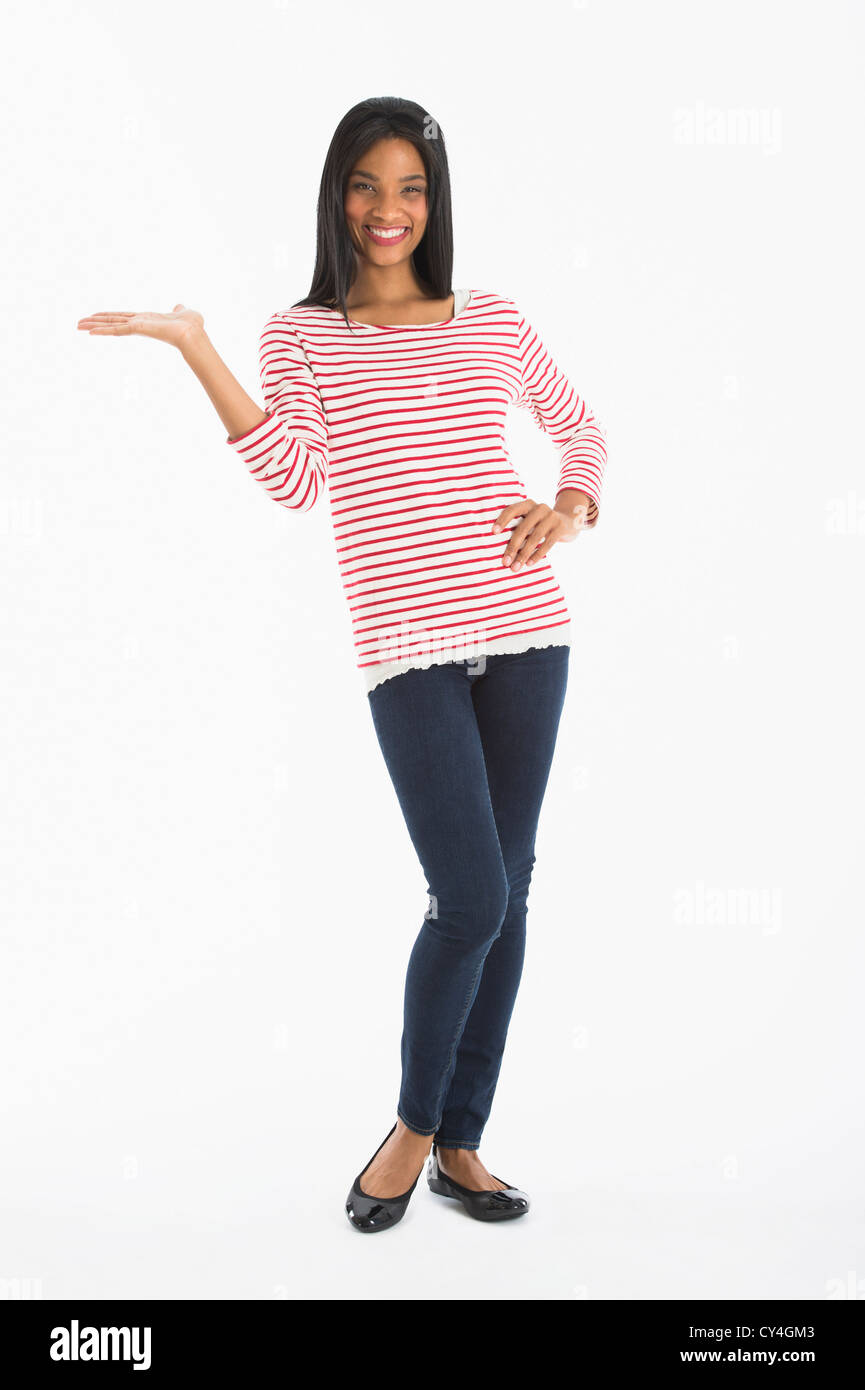 Expressive portrait black woman Cut Out Stock Images & Pictures - Alamy