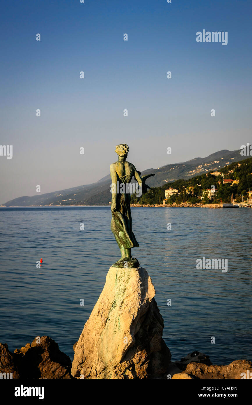 The First Lady , Pearl of the Adriatic statue Opatija Croatia Stock ...