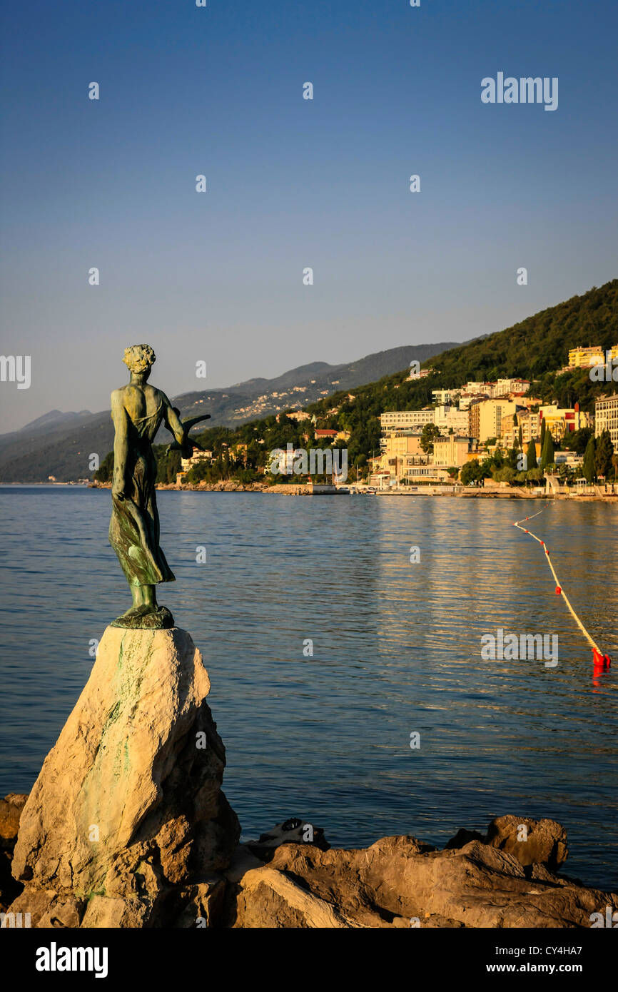 The First Lady, Pearl of the Adriatic statue Opatija Croatia Stock ...