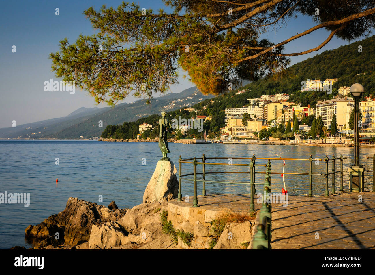 The First Lady , Pearl of the Adriatic statue Opatija Croatia Stock ...