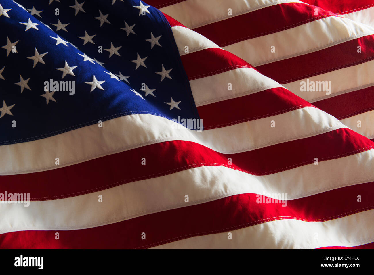 Detail of US flag, studio shot Stock Photo - Alamy