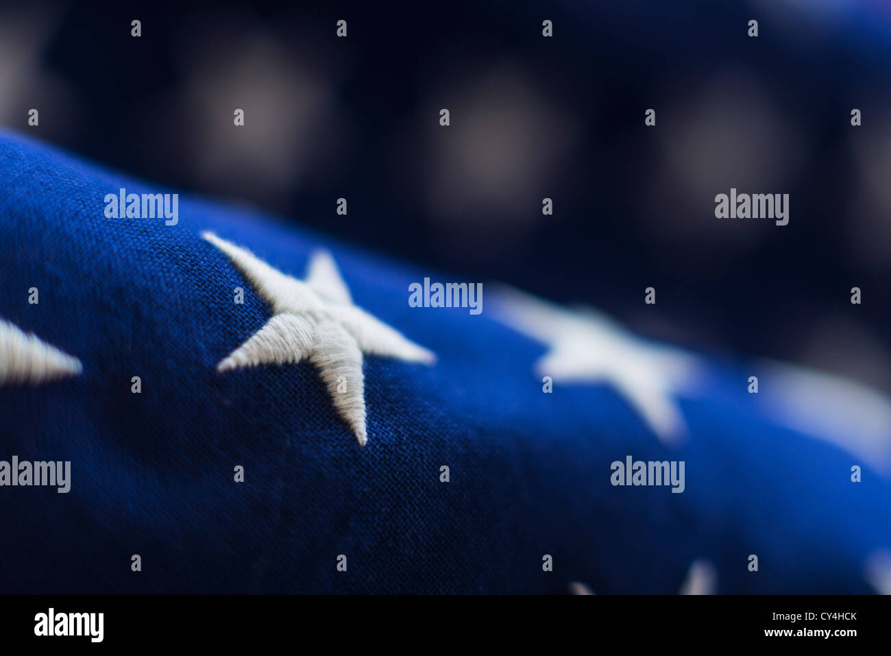 Detail of US flag, studio shot Stock Photo - Alamy
