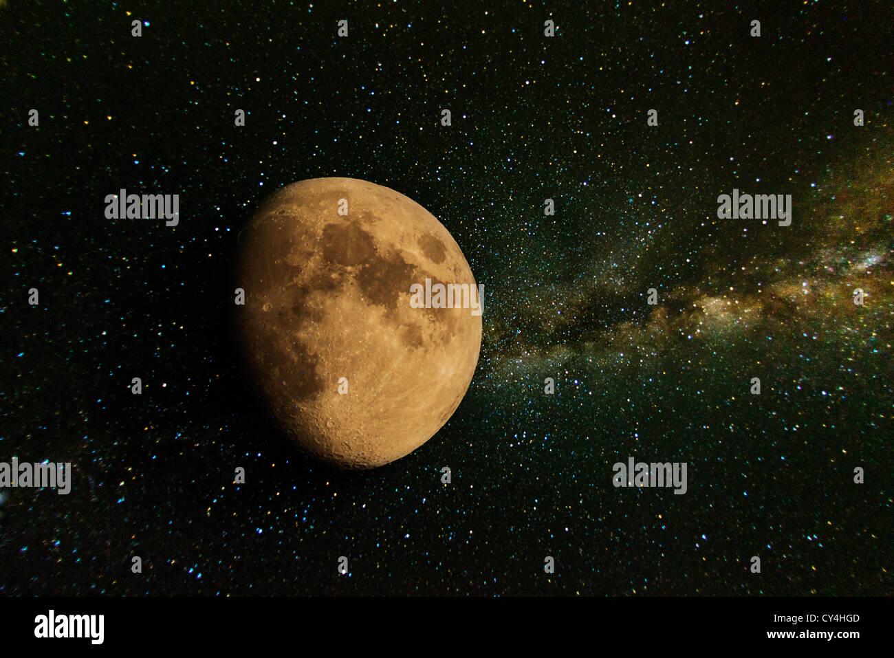 Milky moon hi-res stock photography and images - Alamy