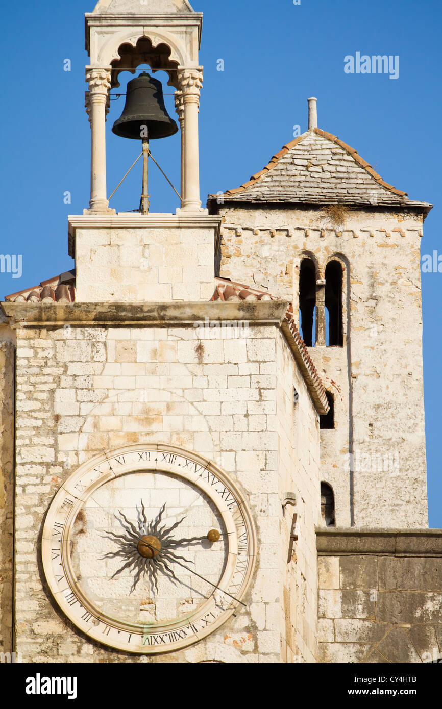 Beautiful clock tower in the old town of Split, Croatia Stock Photo - Alamy