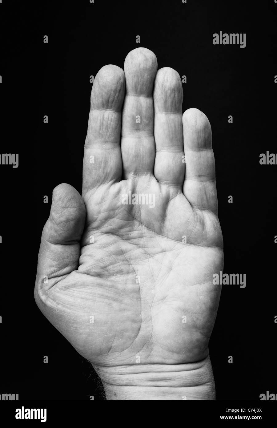 Only hand Black and White Stock Photos & Images - Alamy