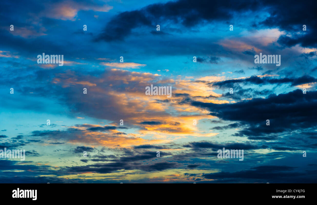 Cloudscape at sunset Stock Photo - Alamy