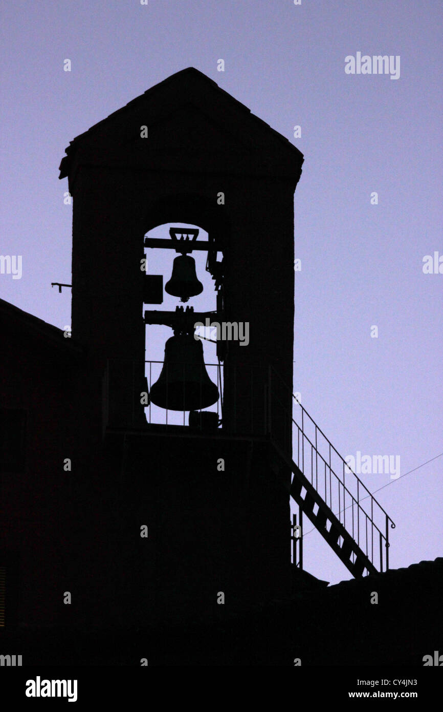 Silhouette bell tower hi-res stock photography and images - Alamy