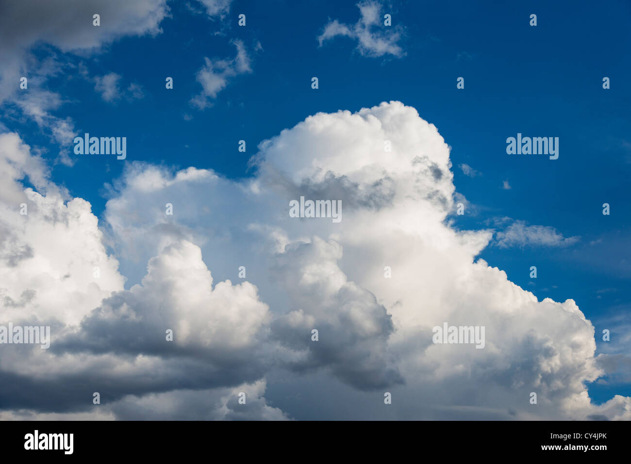 Puffy clouds on sky Stock Photo - Alamy