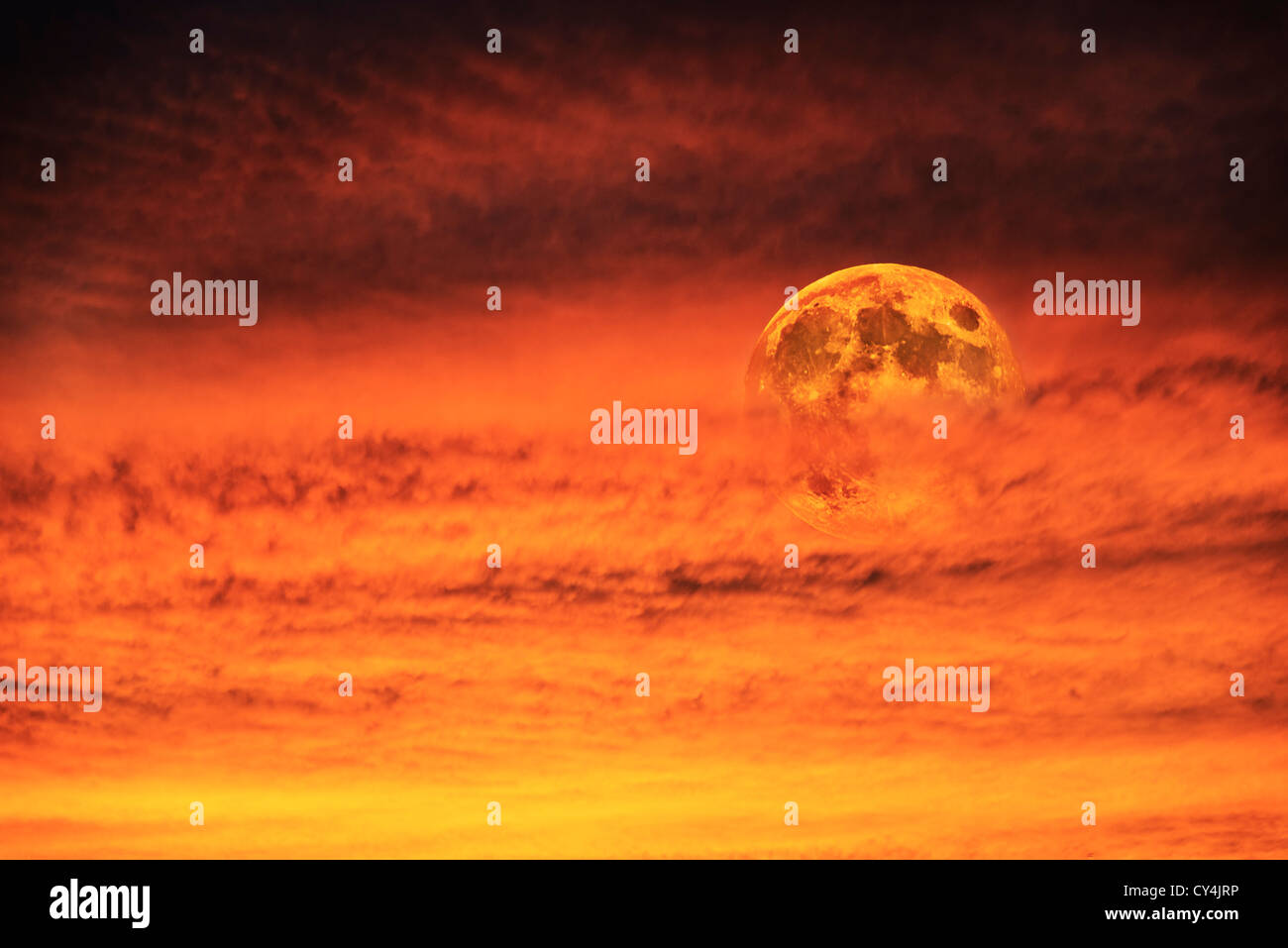 Moon close up clouds hi-res stock photography and images - Alamy