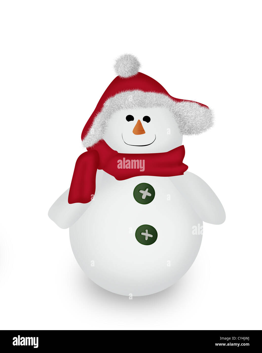 Cute cartoon snowman wearing hi-res stock photography and images - Alamy