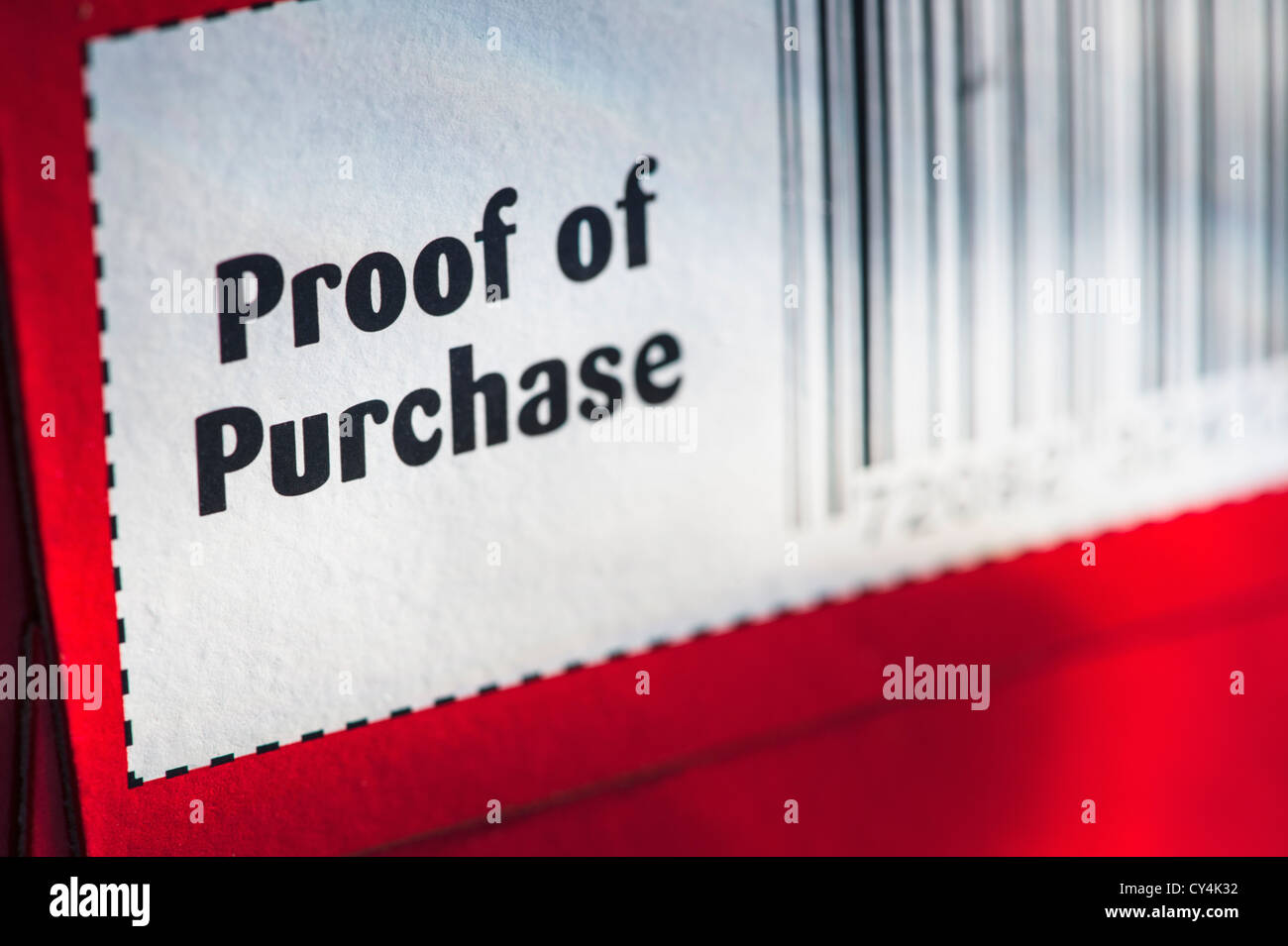 Proof of purchase hi-res stock photography and images - Alamy