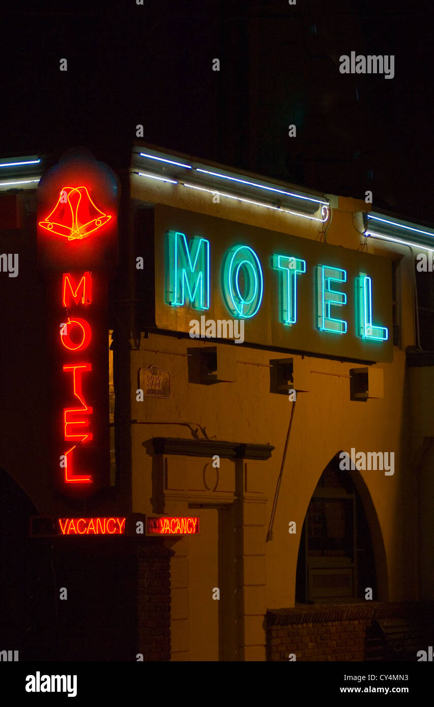 Neon Motel Sign - San Buenaventura, CA Stock Photo - Alamy