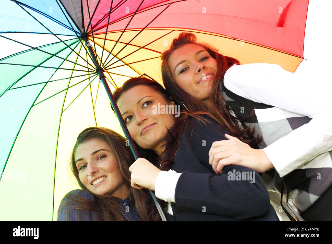 Three umbrella hi-res stock photography and images - Alamy