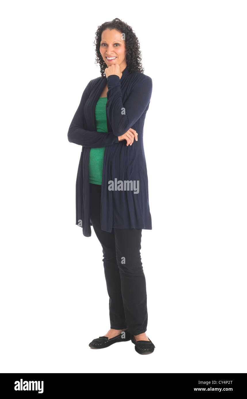 Portrait standing woman Cut Out Stock Images & Pictures - Alamy