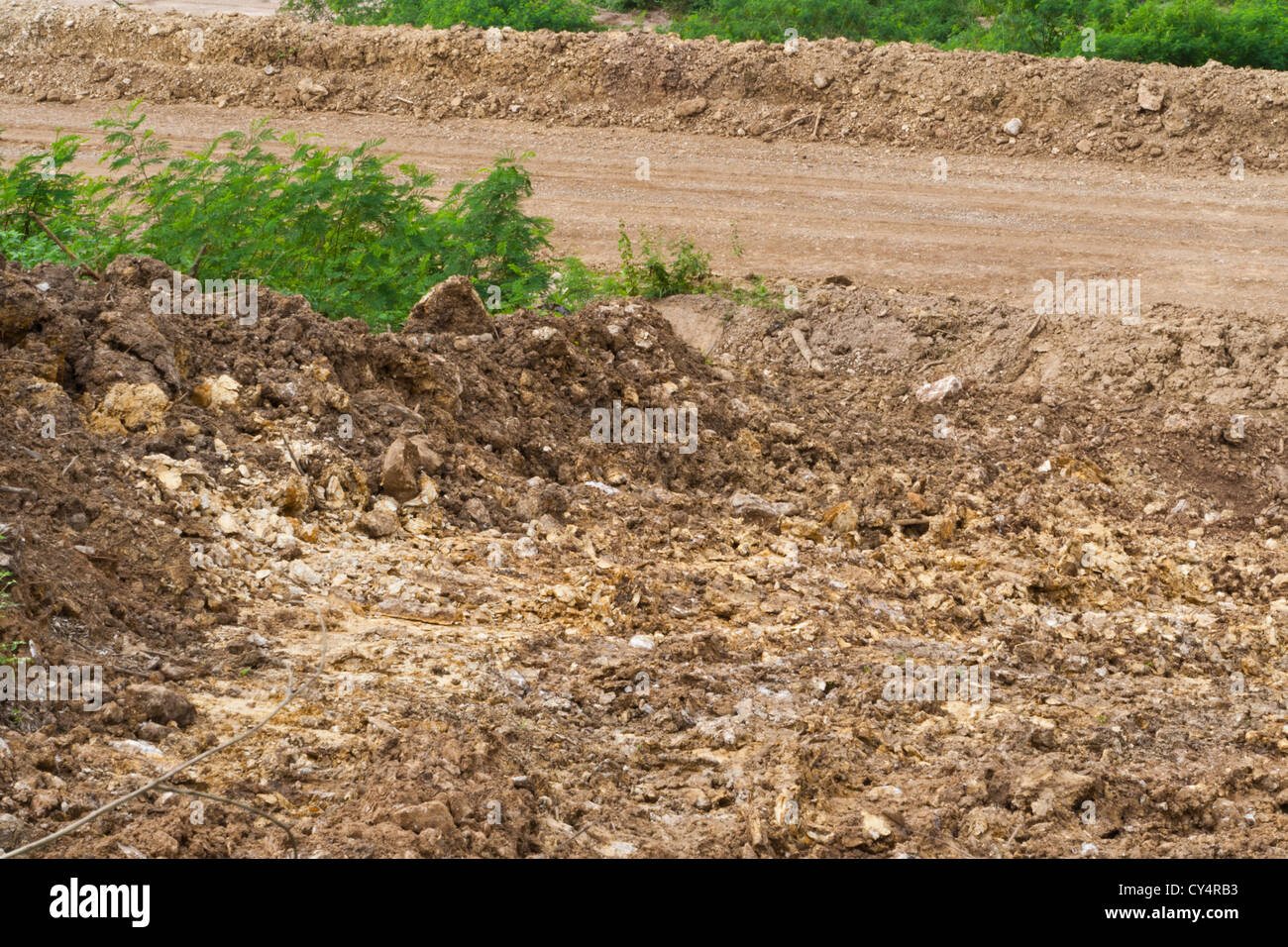 Mod landscape, mod and water after rain Stock Photo - Alamy