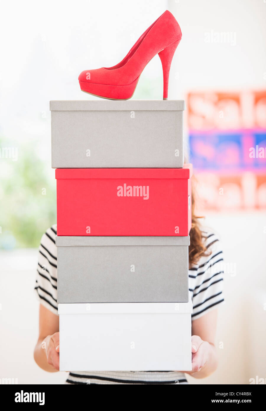 Shoe shoes box boxes hi-res stock photography and images - Alamy
