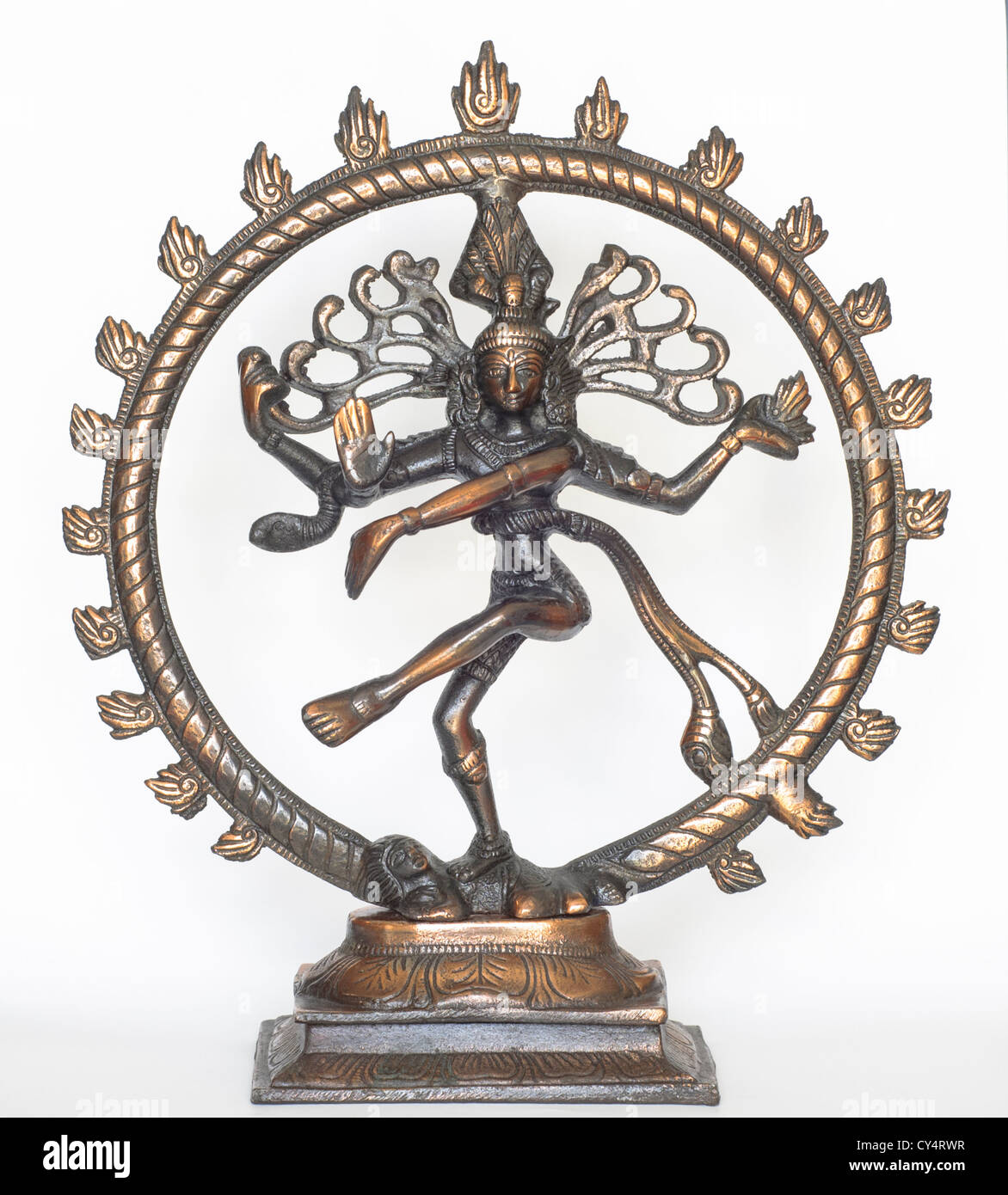 Small bronze statuette of the Hindu god Shiva Stock Photo - Alamy