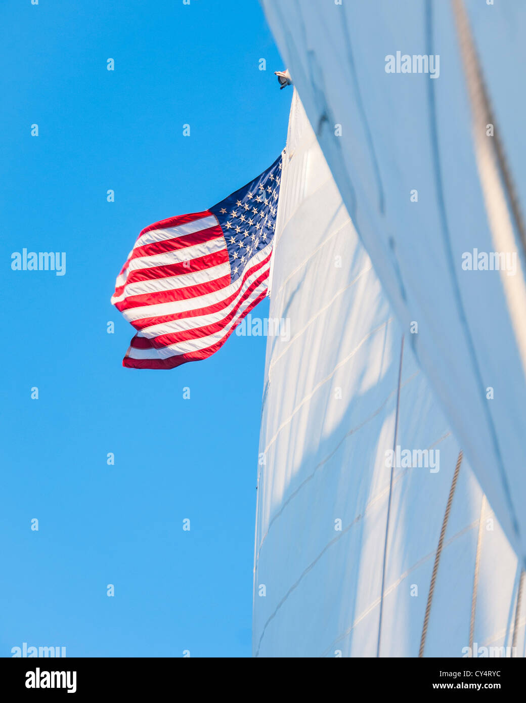American flag sailing hi-res stock photography and images - Alamy