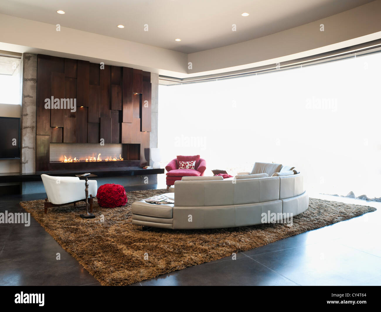 USA, Utah, St. George, Interior of modern living room Stock Photo - Alamy
