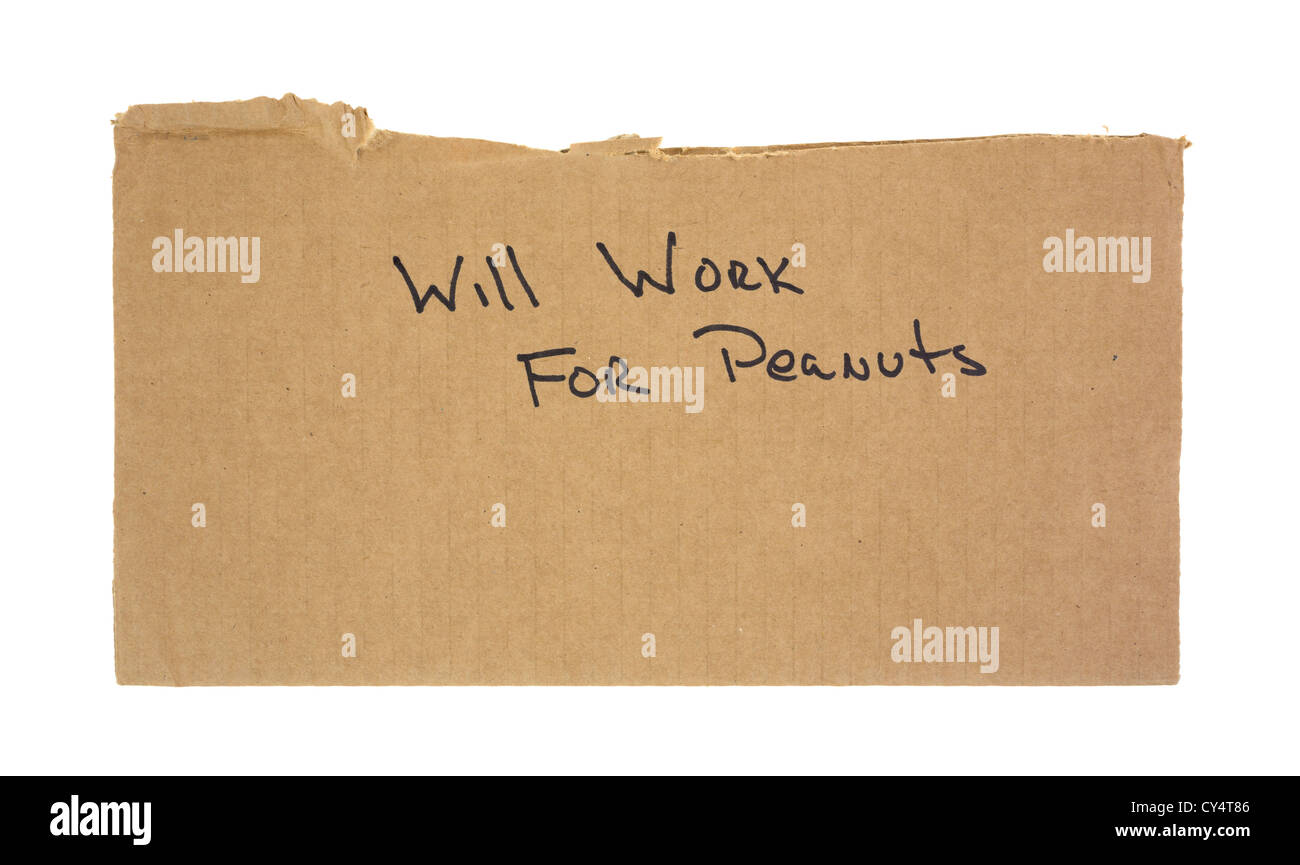 Hand written cardboard sign hi-res stock photography and images - Alamy