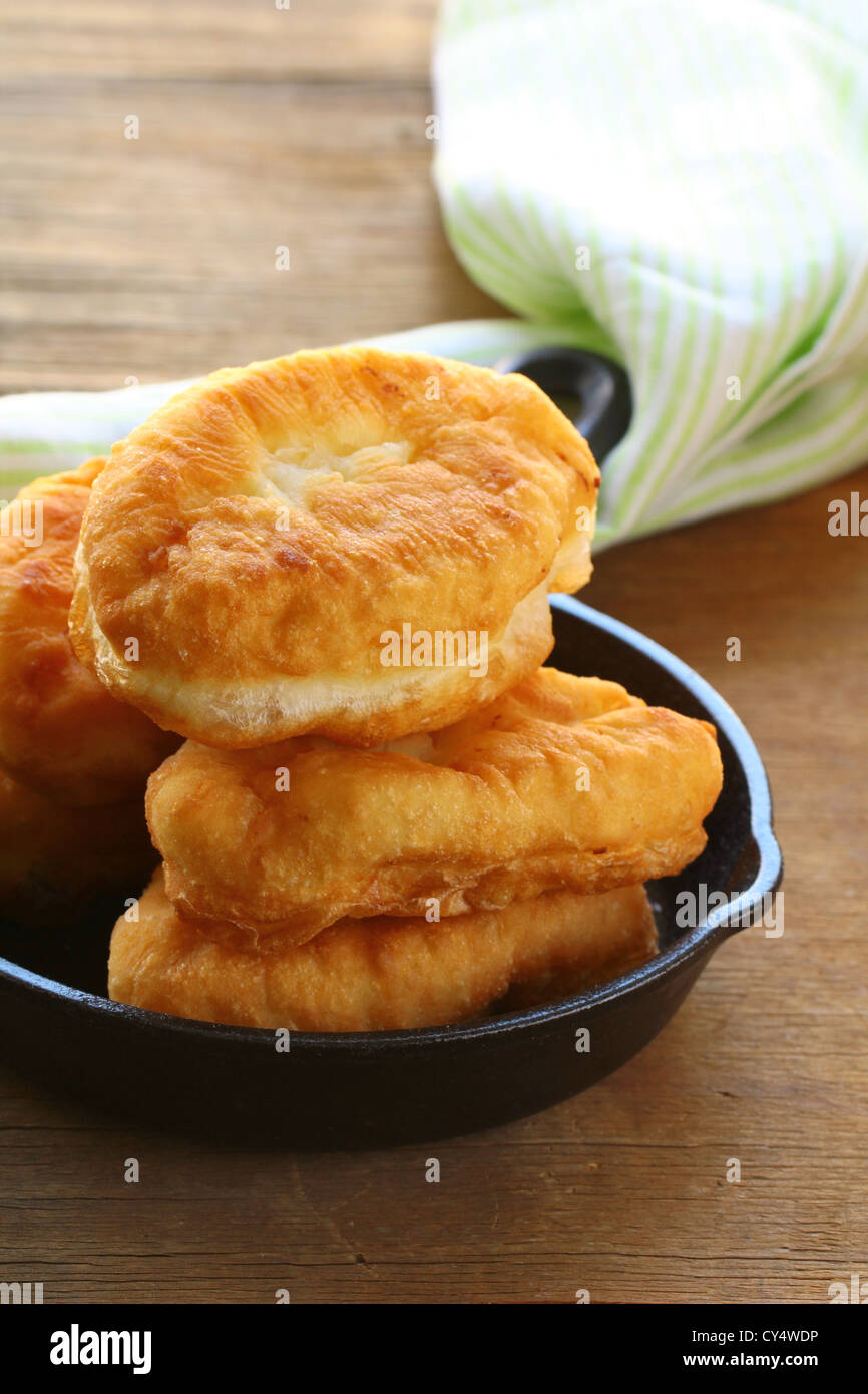 fried patties with potatoes , rustic style Stock Photo - Alamy