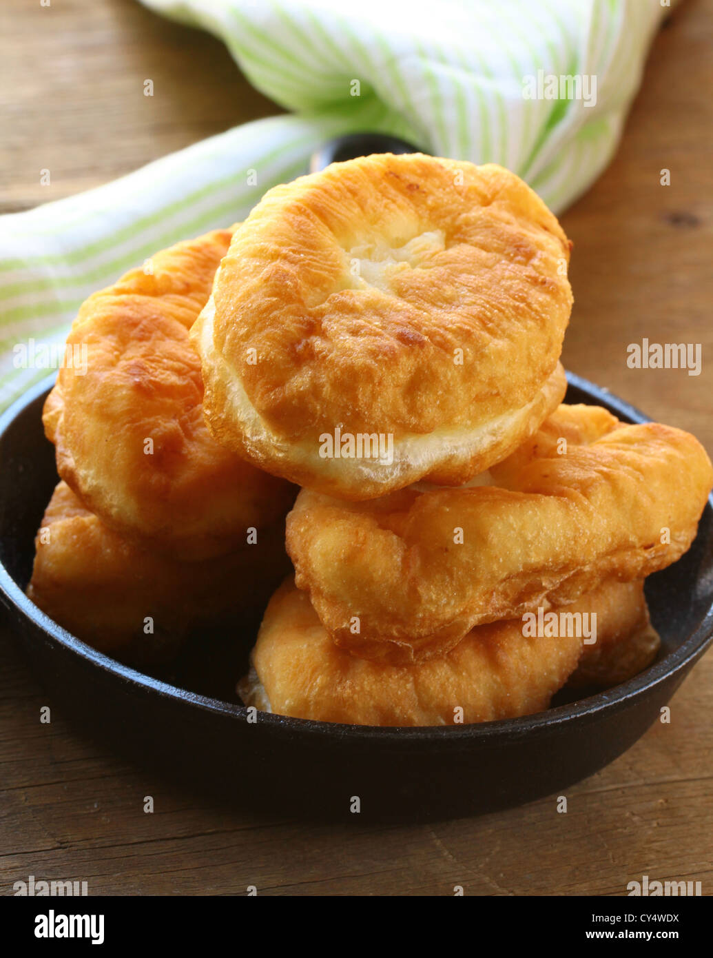fried patties with potatoes , rustic style Stock Photo - Alamy