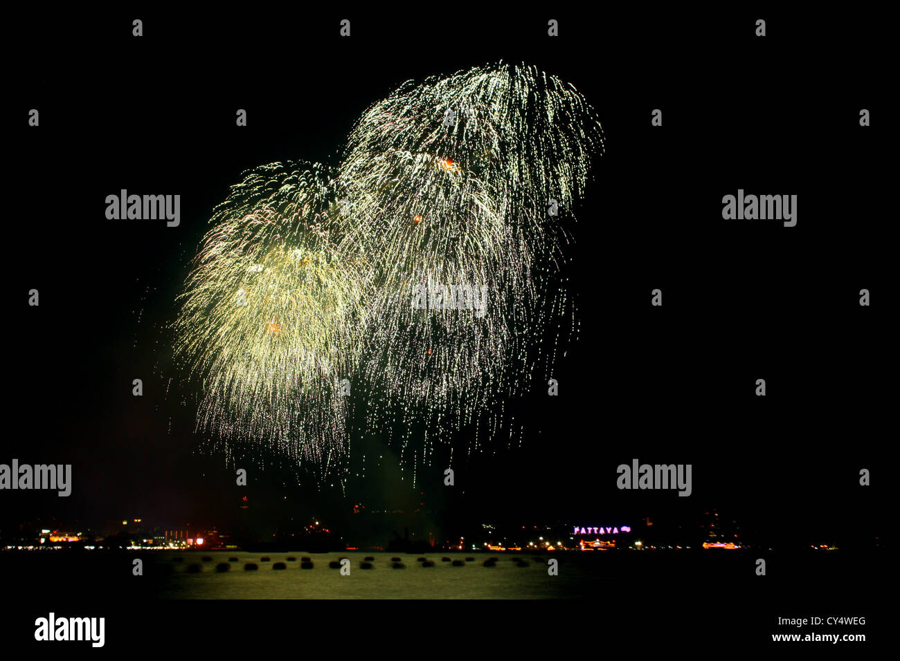 Firework at night Stock Photo - Alamy