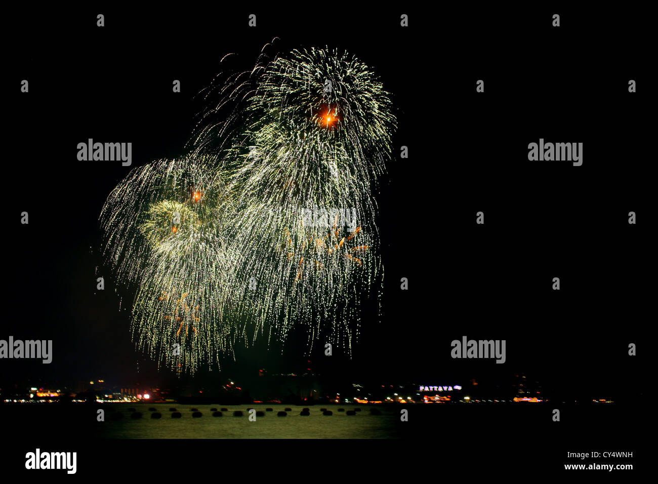 Firework at night Stock Photo - Alamy