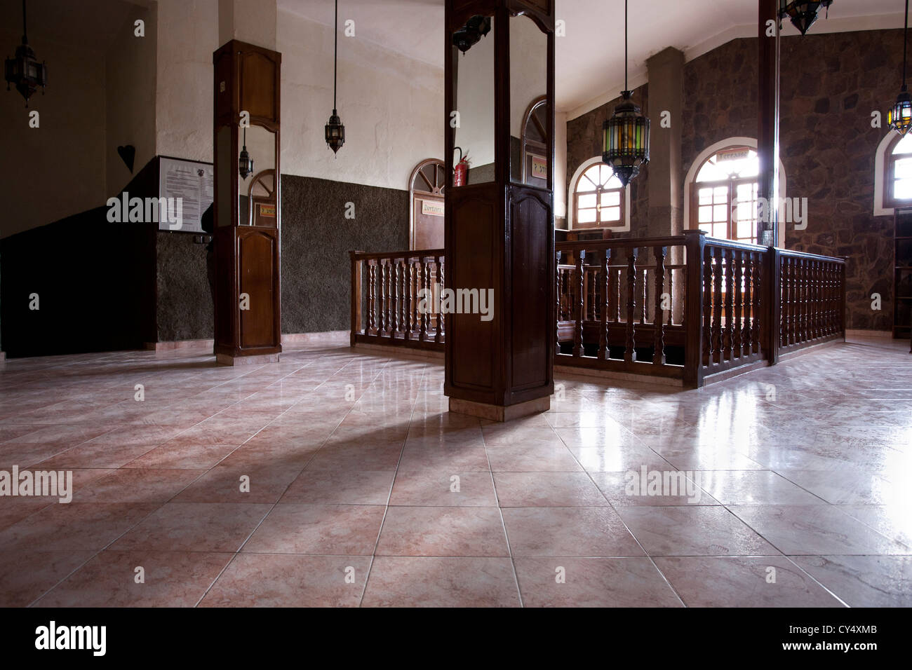 The large upstairs landing at the Les Mouflons Mountain Hut below the ...