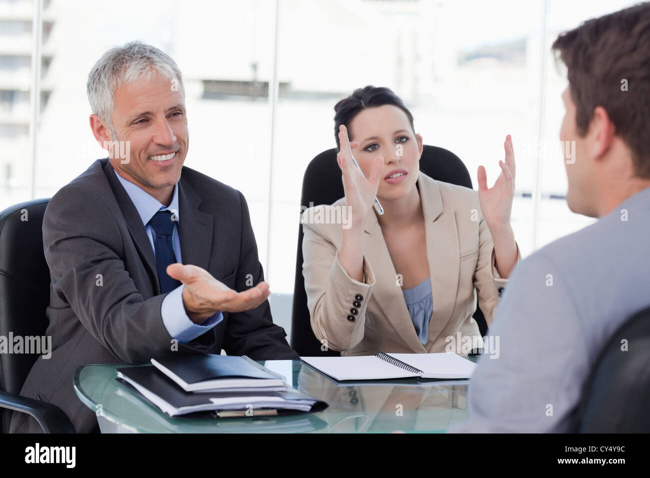 Negotiating client hi-res stock photography and images - Alamy