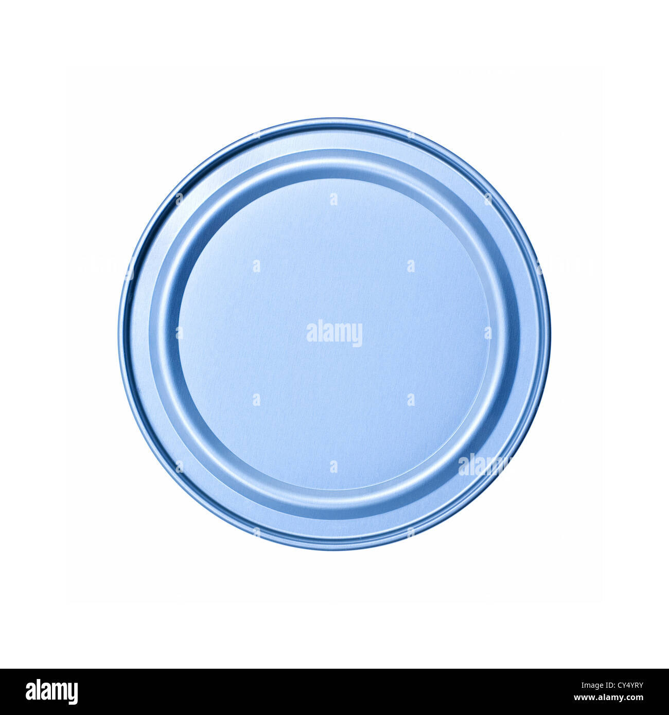 Metal can bottom (Clipping path!) isolated Stock Photo - Alamy