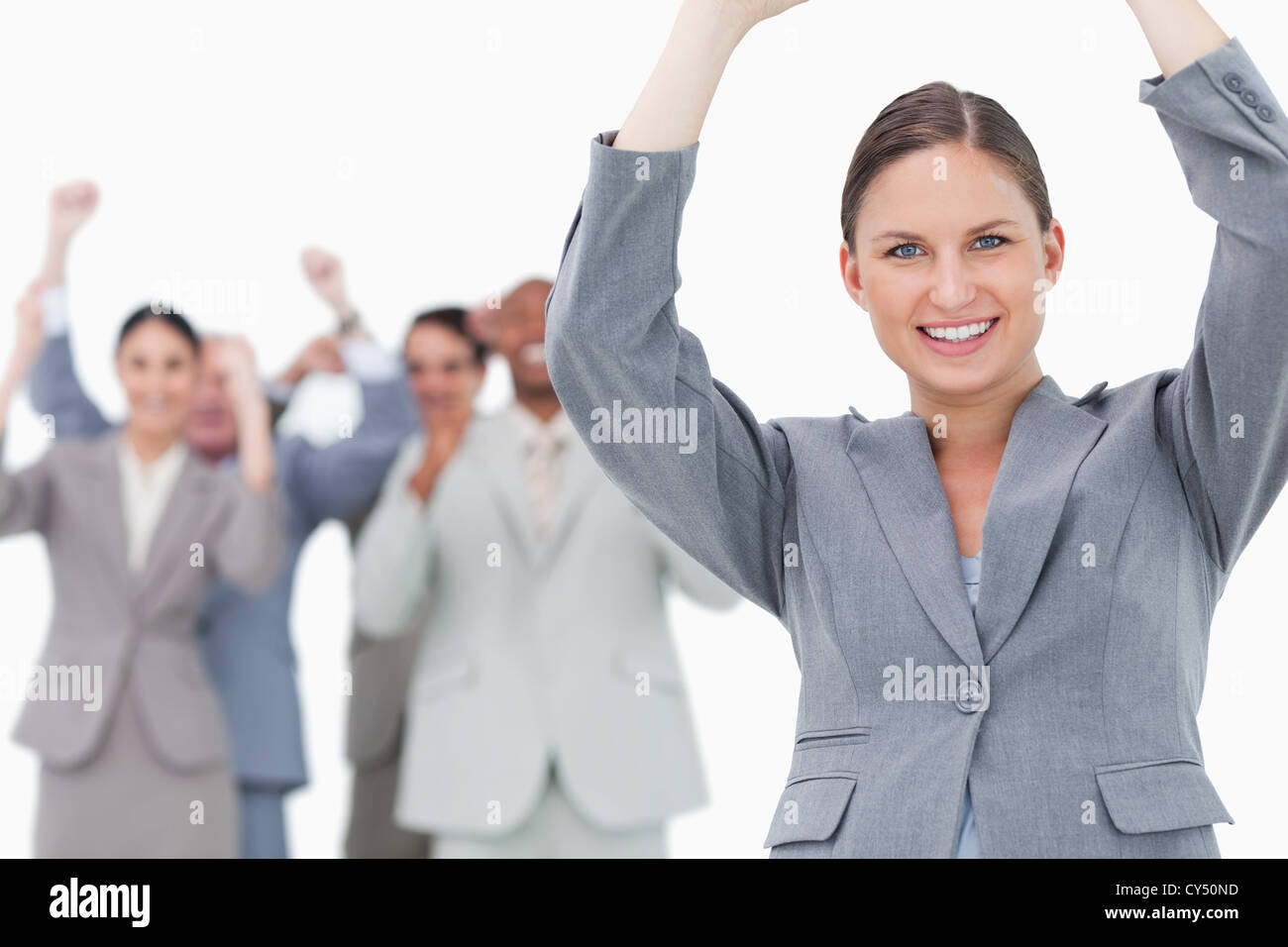 Cheering for the team hi-res stock photography and images - Alamy