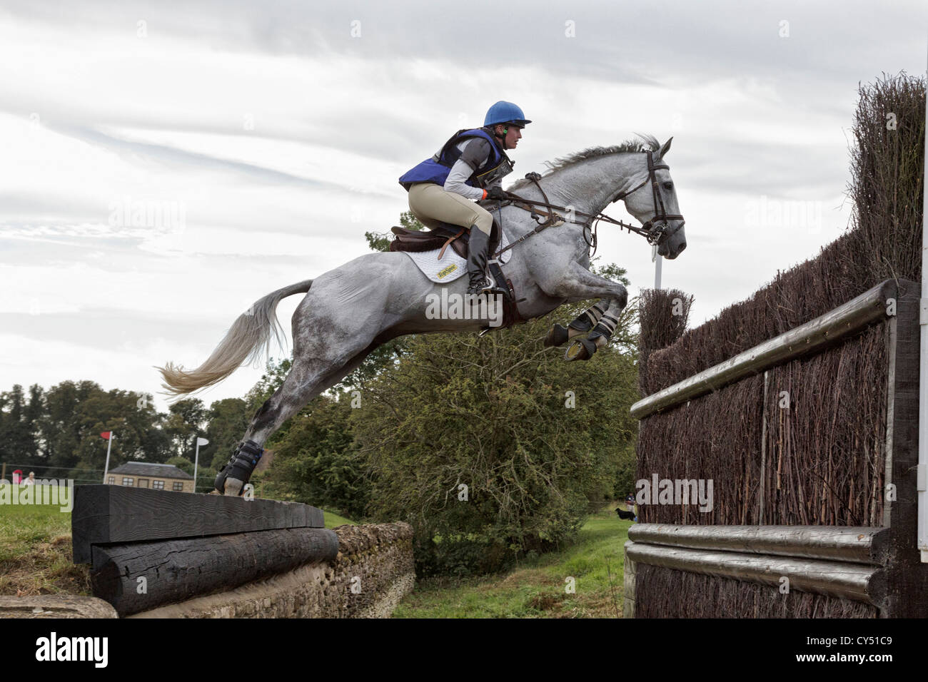 Olivia Wilmot riding Cool Dancer jumping Burghley's cottesmore leap ...