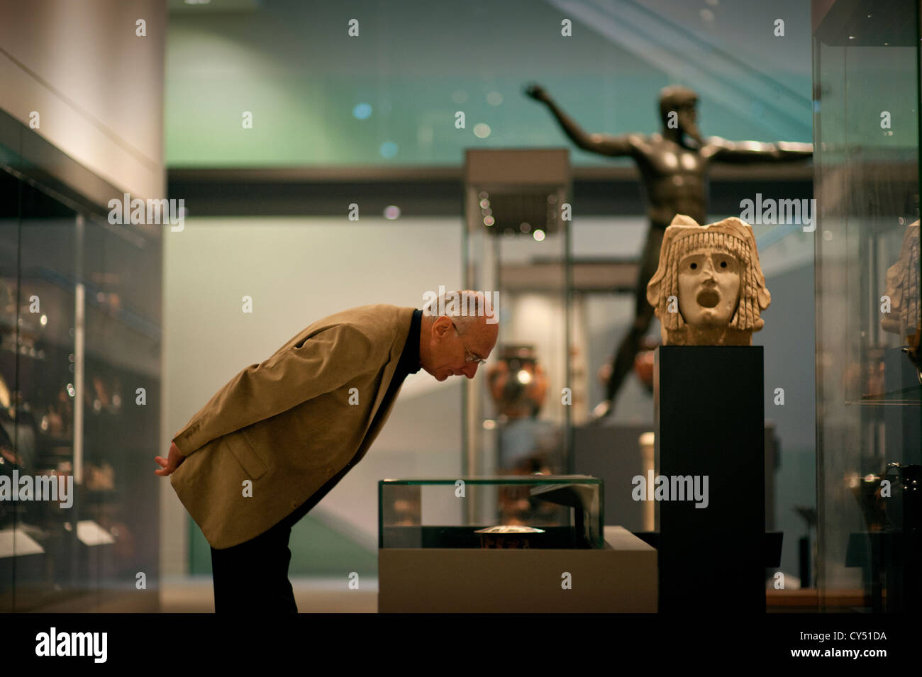 John Carey Author and critic visits the Ashmolean Museum, Oxford ...