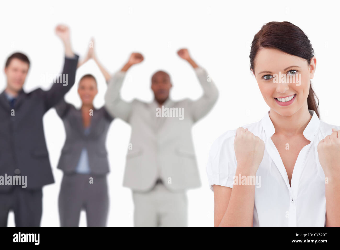 Victorious team hi-res stock photography and images - Alamy